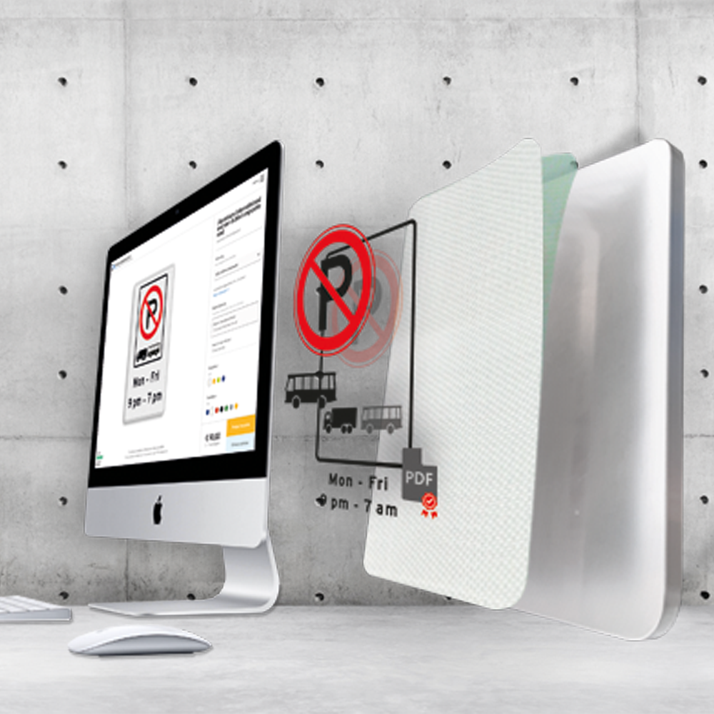 Un panneau de signalisation personalisé ? Utilisez notre SignEditor™